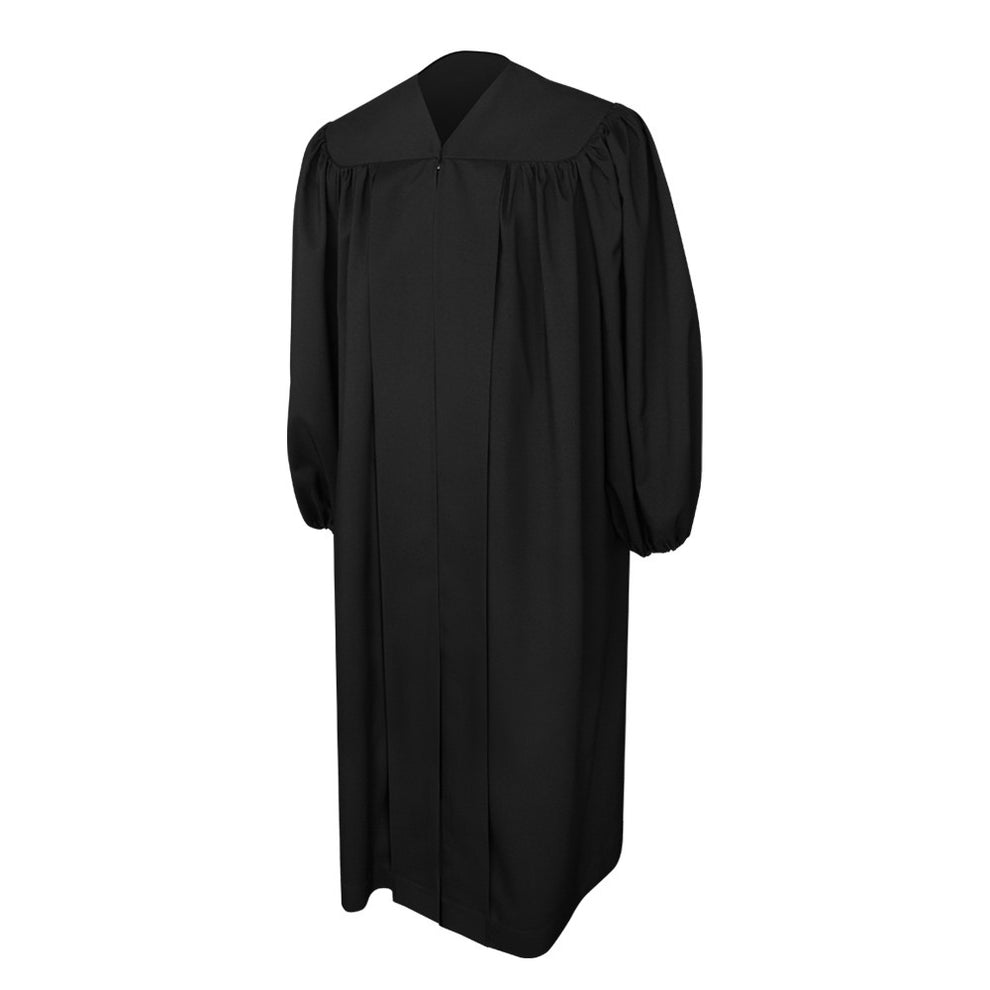 Premium Black Baptismal Robe – Choir and Clergy