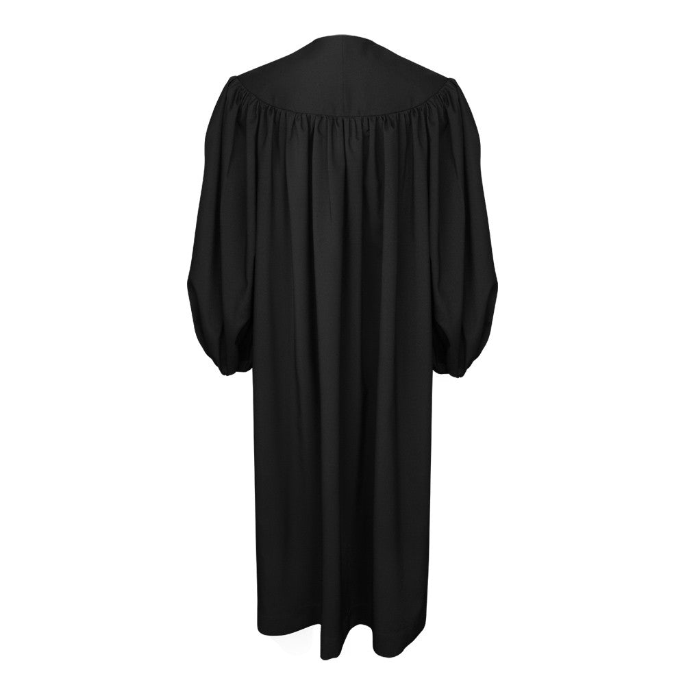 Premium Black Baptismal Robe – Choir and Clergy