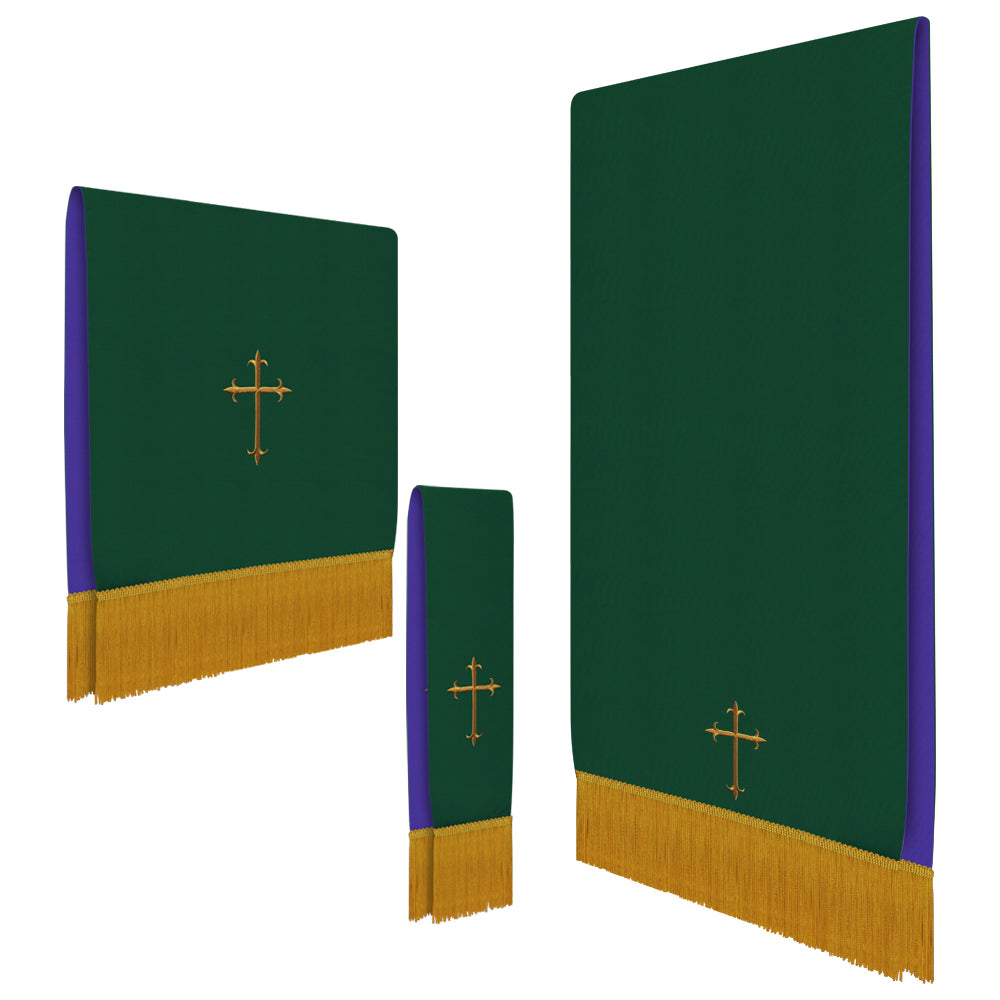 Hunter/Purple Parament 3PC Set – Choir and Clergy